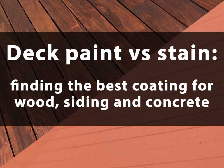 Deck paint vs stain: finding the best coating for wood, siding and concrete